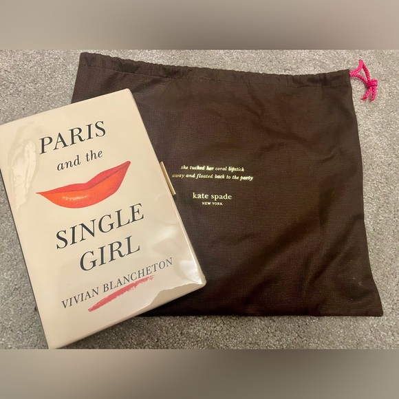 kate spade | Bags | Rare Kate Spade Paris The Single Girl Book Clutch ...